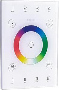 Amazon.com: LTech UX8 DMX & Wireless RGBW LED Touch Panel Wall Mount ...
