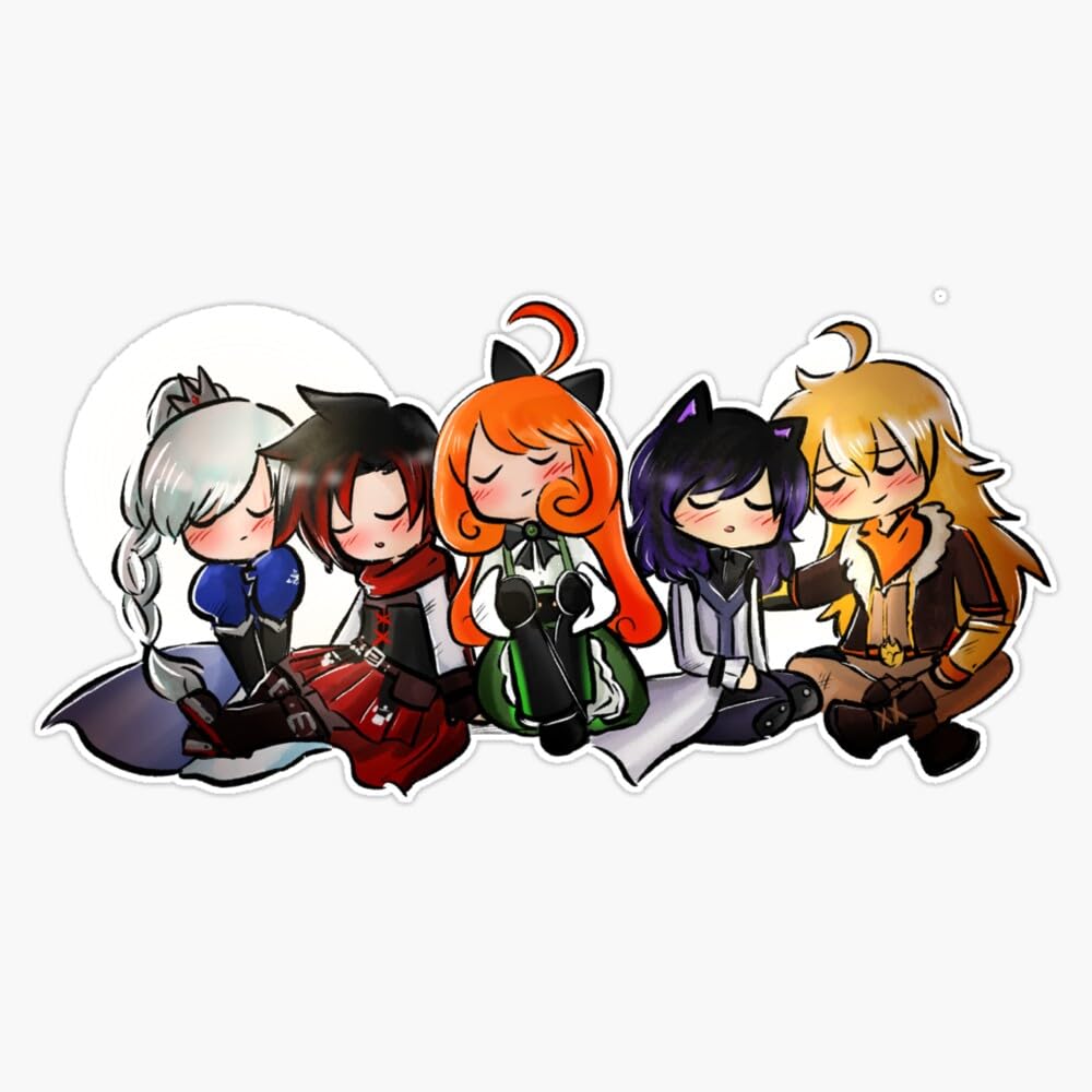 Amazon.com: RWBY and Penny Bumper Sticker Vinyl Decal 5" : Sports ...
