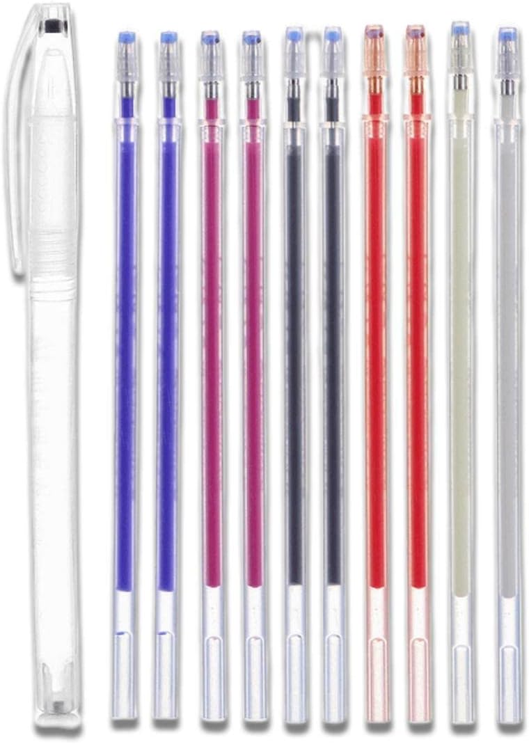 XForce Plaza Heat Erasable Fabric Fine Point Marking Pens 1 Pcs With 9 ...