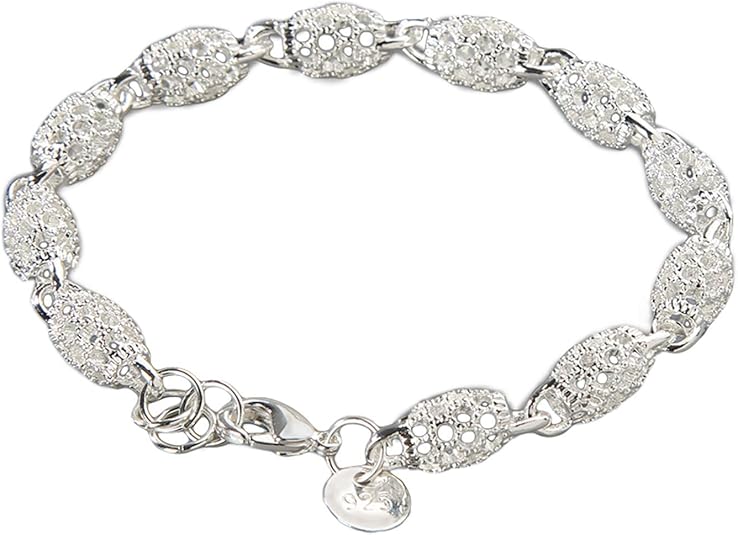 Amazon.com: Bracelets braclets 925 Sterling Silver Bracelets Fashion ...
