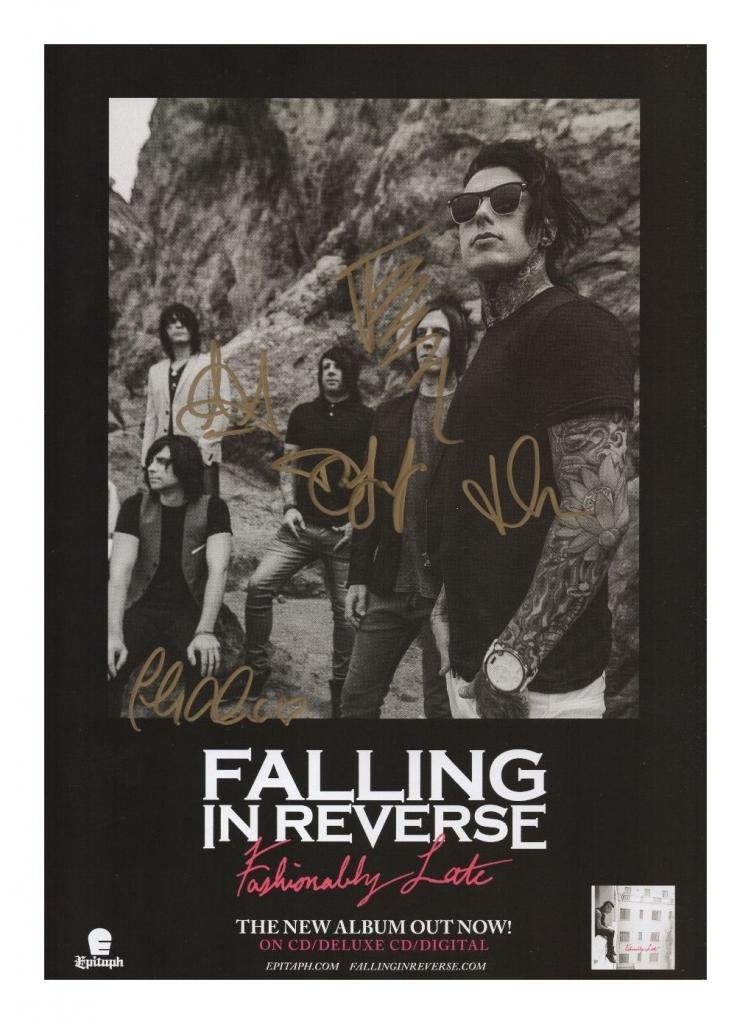 Falling In Reverse Fashionably Late Poster
