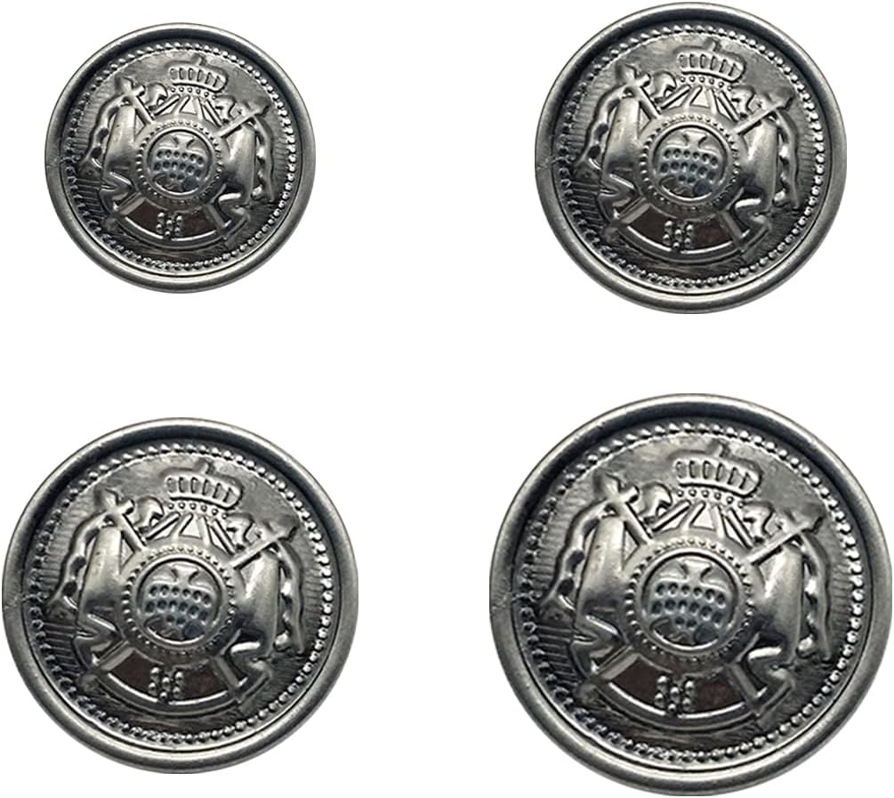 milaosk 50 Pieces Metal Buttons, Vintage Buttons, Sewing Buttons Shank ...