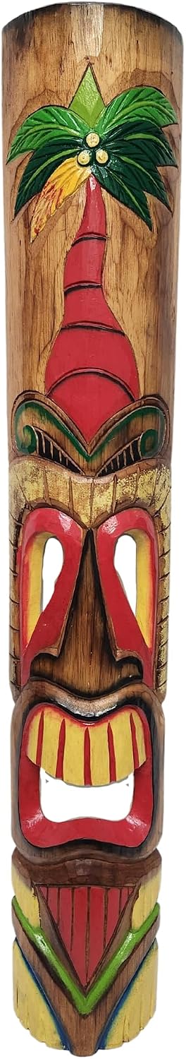 Amazon.com: WorldBazzar 39 IN HAND CARVED BEAUTIFUL POLYNESIAN TIKI GOD ...