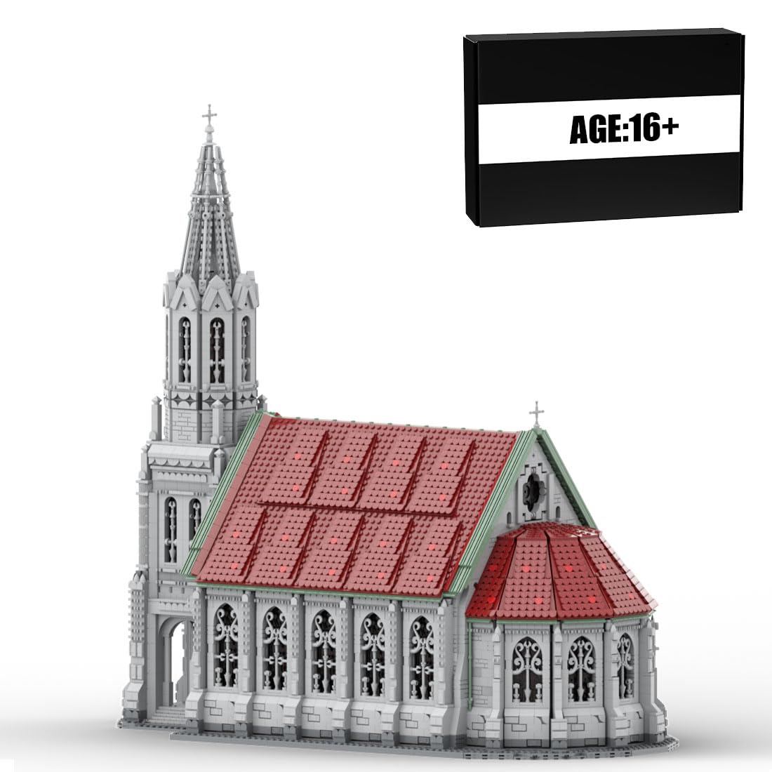 Amazon.com: BrickCraftWorks Medieval Gothic Cathedral Assembly Toy ...