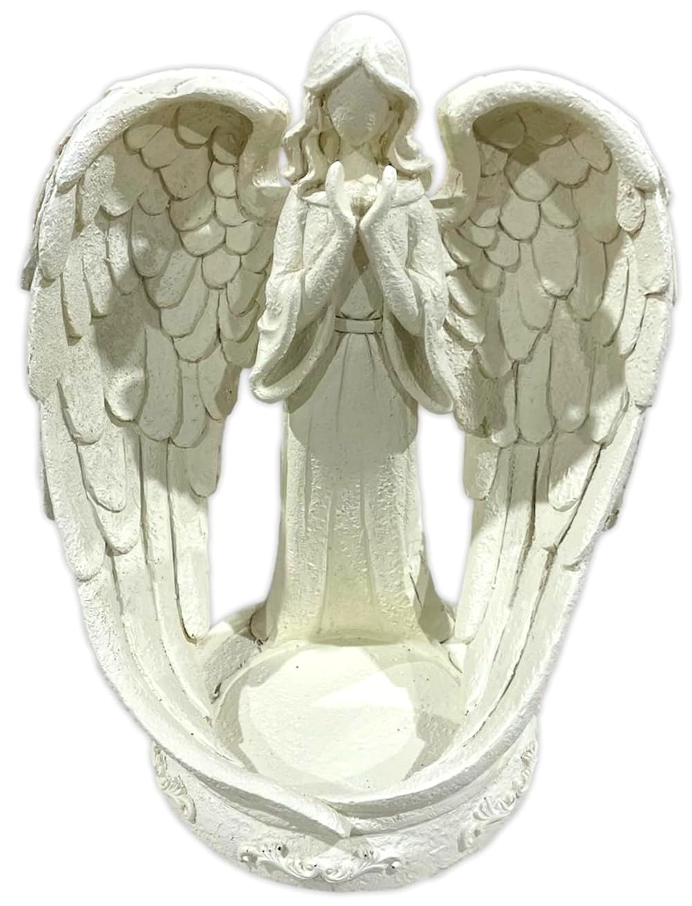 Amazon.com: The Bridge Collection 8" Ivory Angel Stand - Angel Votive ...