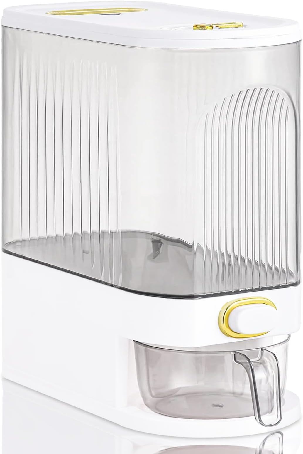 Amazon.com: Peaoop 22LBS Rice Dispenser, Large Grain Container Storage ...