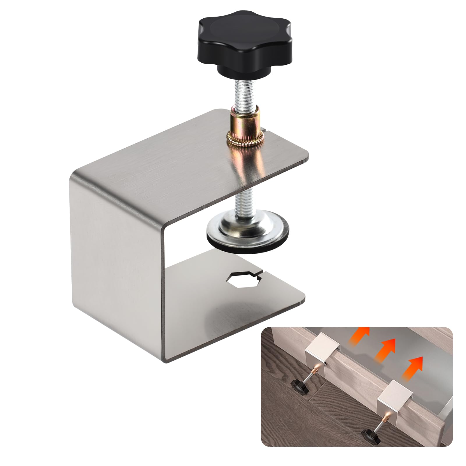 1PCS C-Clamp, Universal Heavy Duty C-Clamp Base Stand Stainless Steel ...