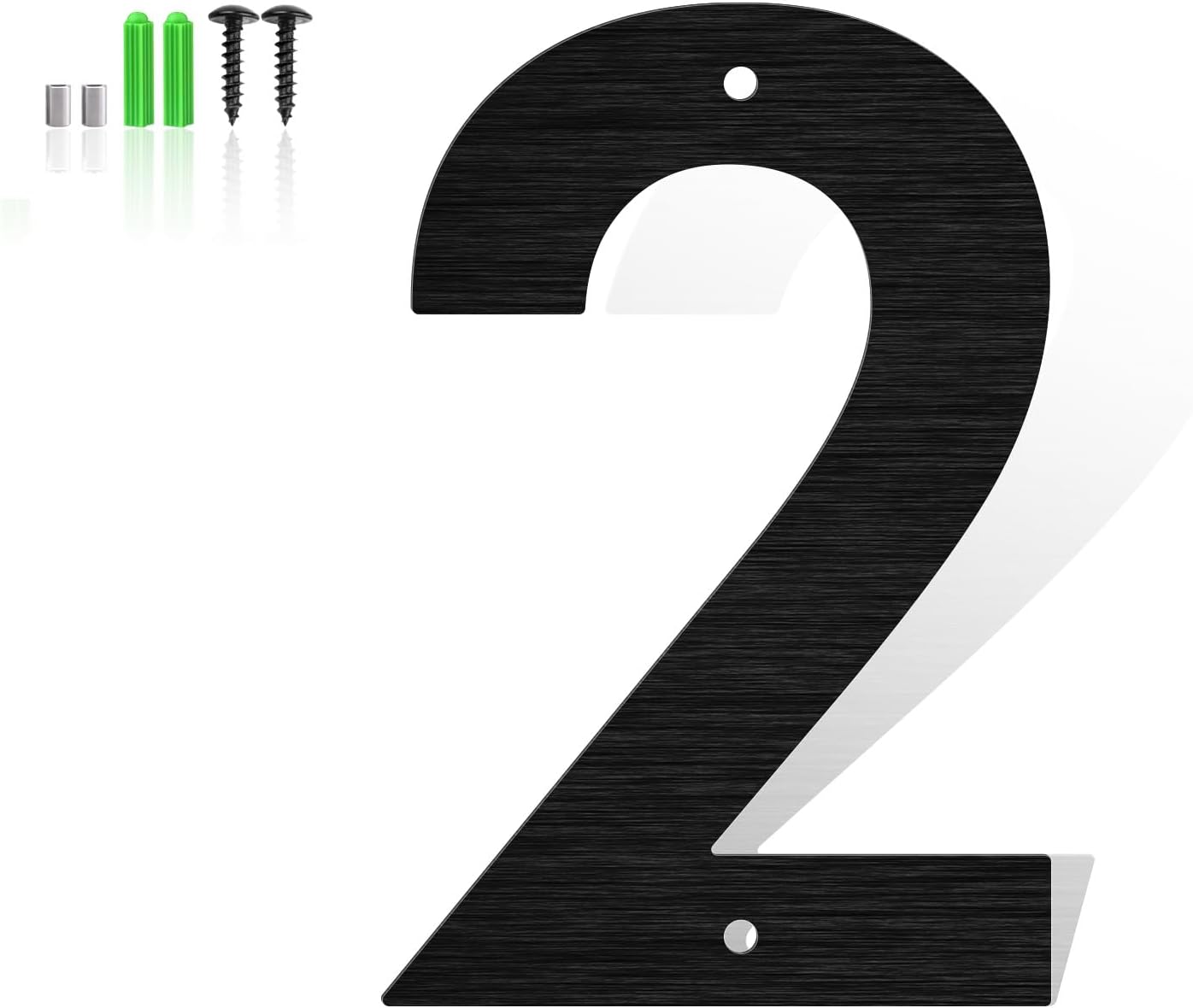 Amazon.com: 3 Inch Stainless Steel Floating Metal House Numbers ...