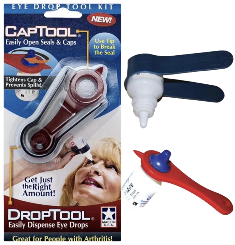 Eye Drop Helper For Seniors Eyedrop Dispenser Tool - One-Hand Eye Drop ...