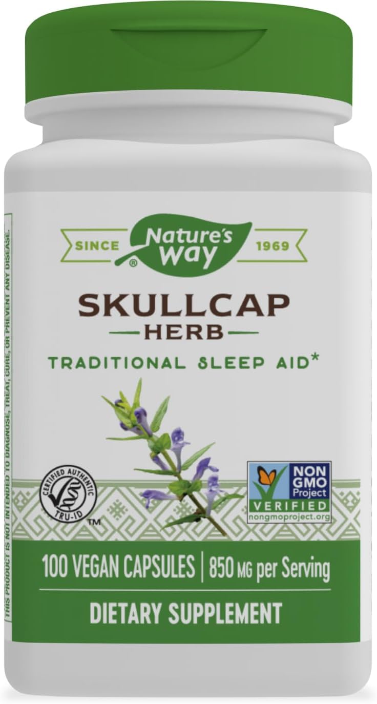 Amazon.com: Oregon's Wild Harvest Organic Skullcap Vegan Capsules ...