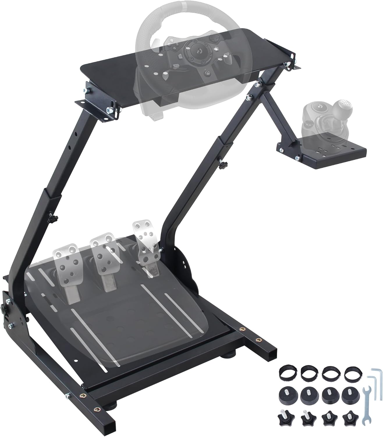 Amazon.com: Racing Wheel Stand, Foldable Steering Wheel Adjustable ...