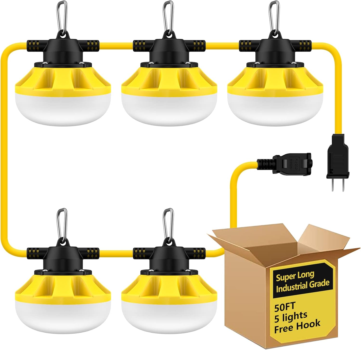 Construction String Lights LED Industrial Grade Best for Construction ...