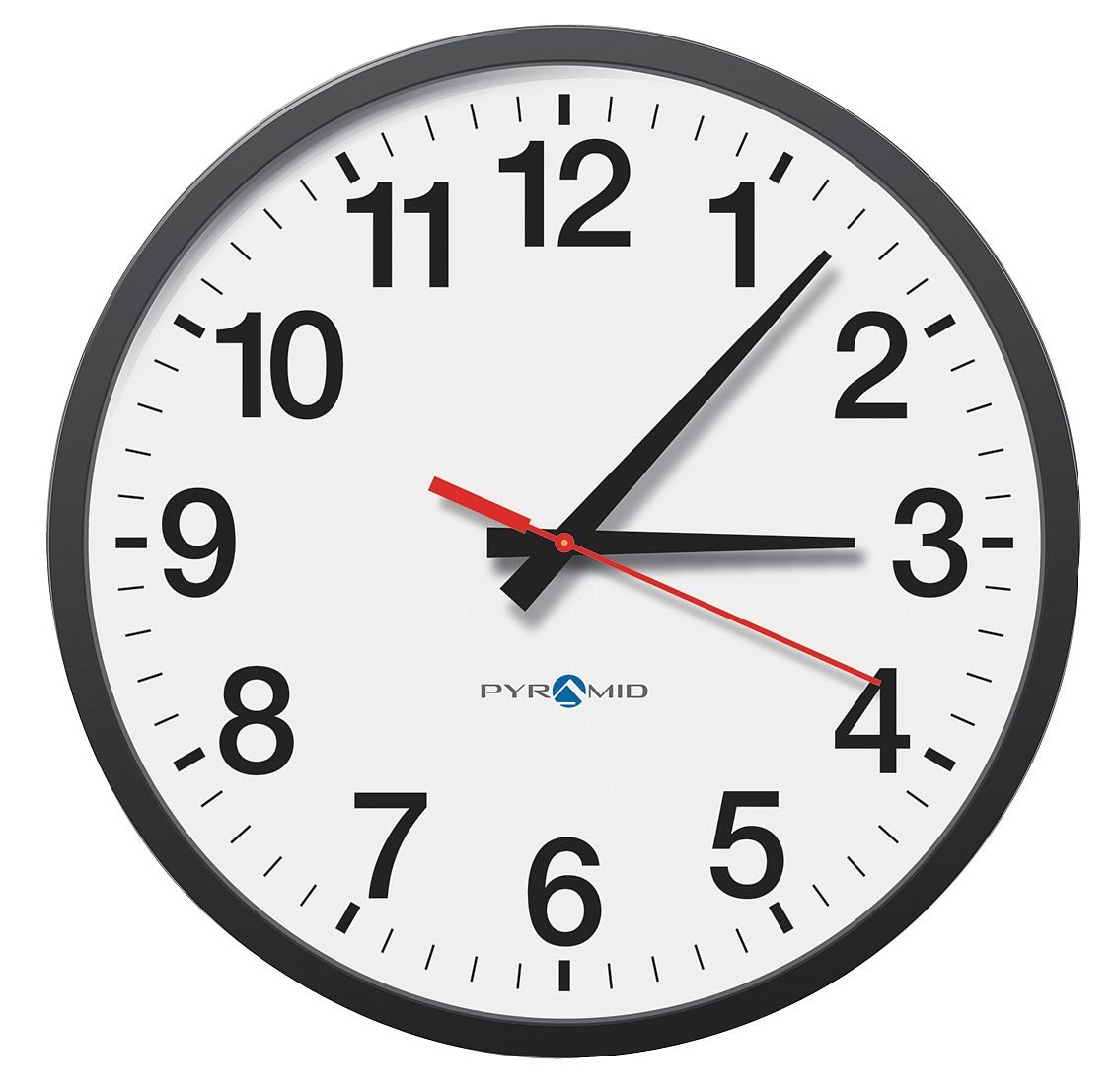 Amazon.com: Pyramid Wireless Clock, Analog, 12 Hour, 13in, Black ...