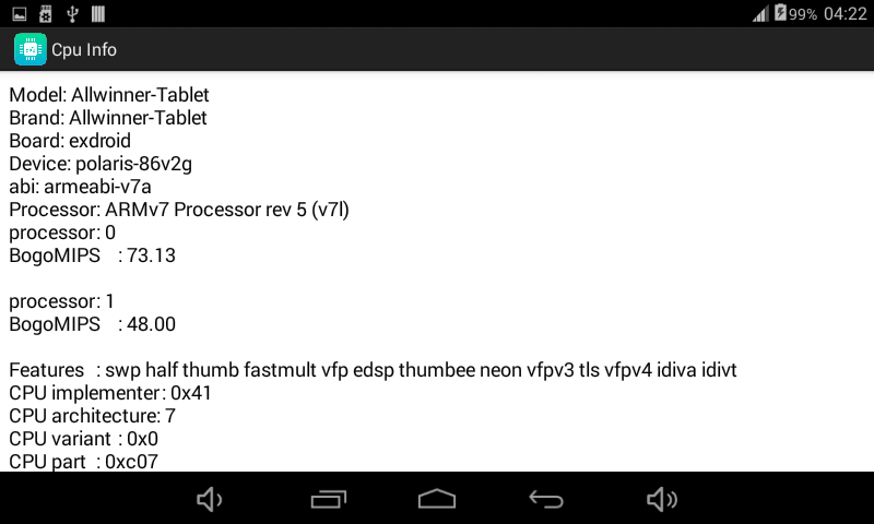 Cpu Info:Amazon.com:Appstore for Android