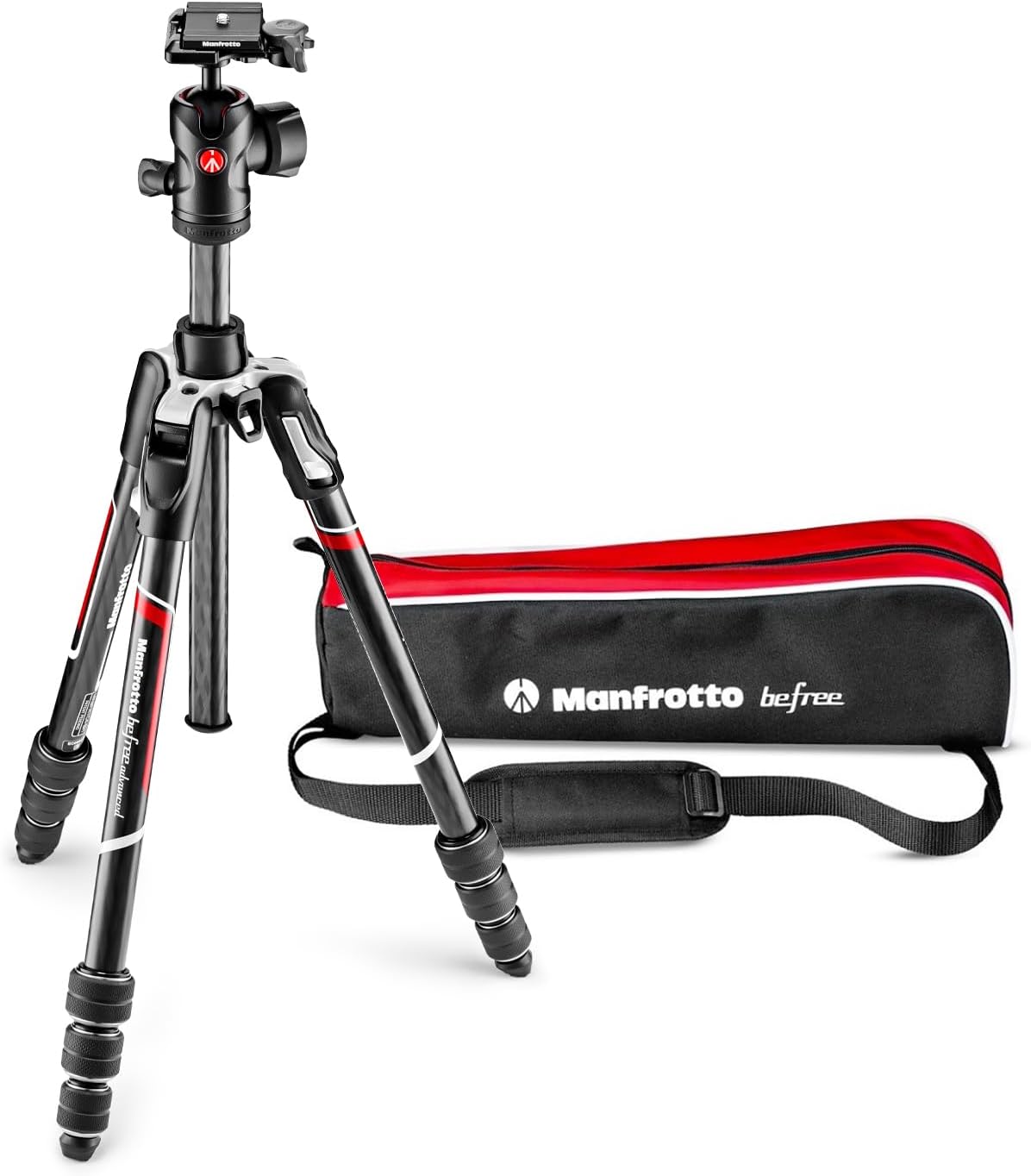 Manfrotto MVH500AH Fluid Video Head with 190X Video Aluminum Tripod ...