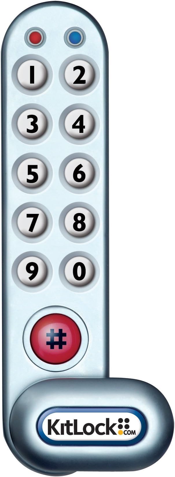 KitLock by Codelocks SL KL1000 Classic SlamKit Locker Lock, Silver Grey ...