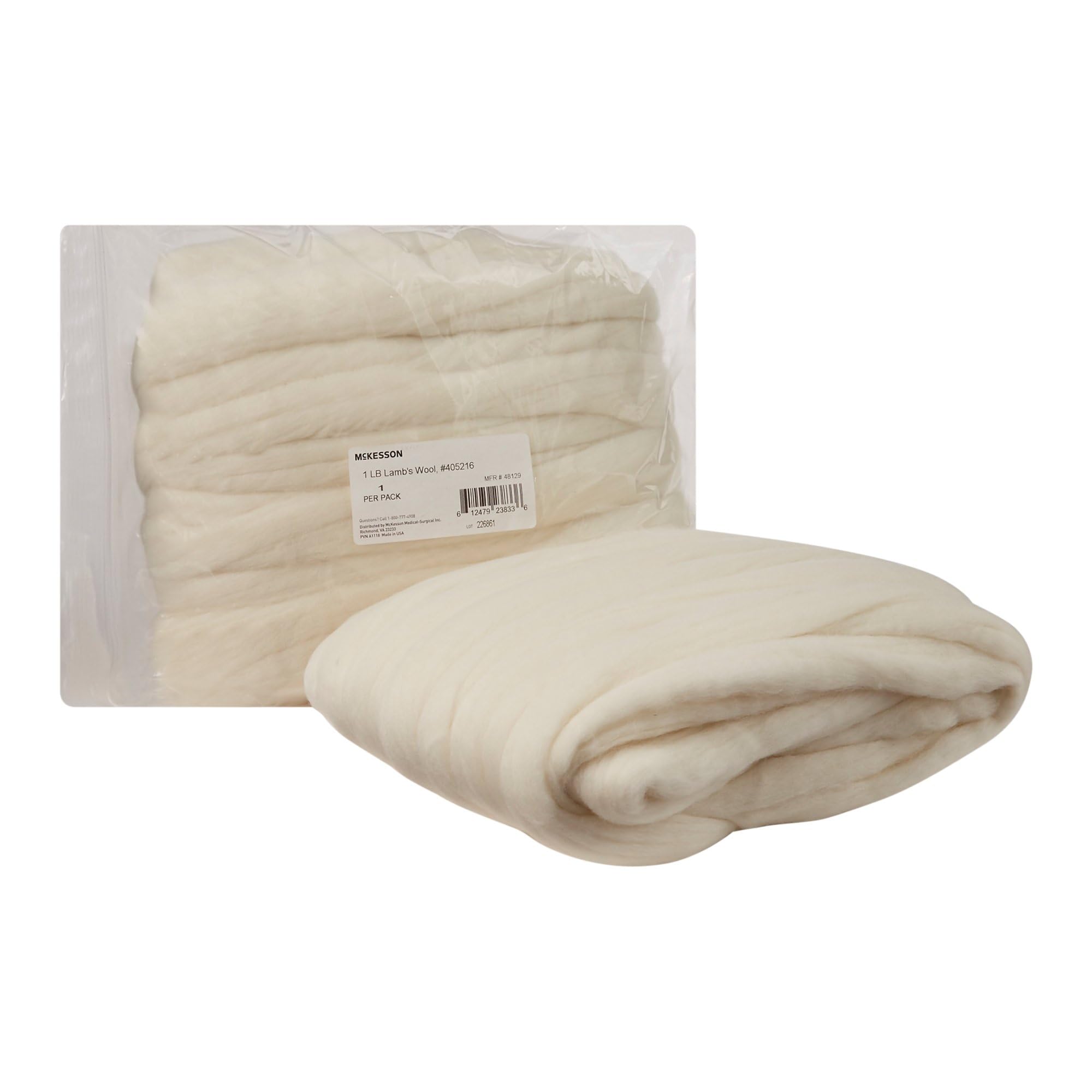 Amazon.com: McKesson Lambs Wool for Toes, Soft and Gentle, 1 lbs, 1 ...
