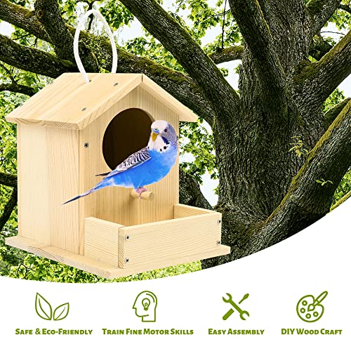 Snapklik.com : Bird House Kit, 2 Pack, DIY Wooden Birdhouse Kits, Bulk ...