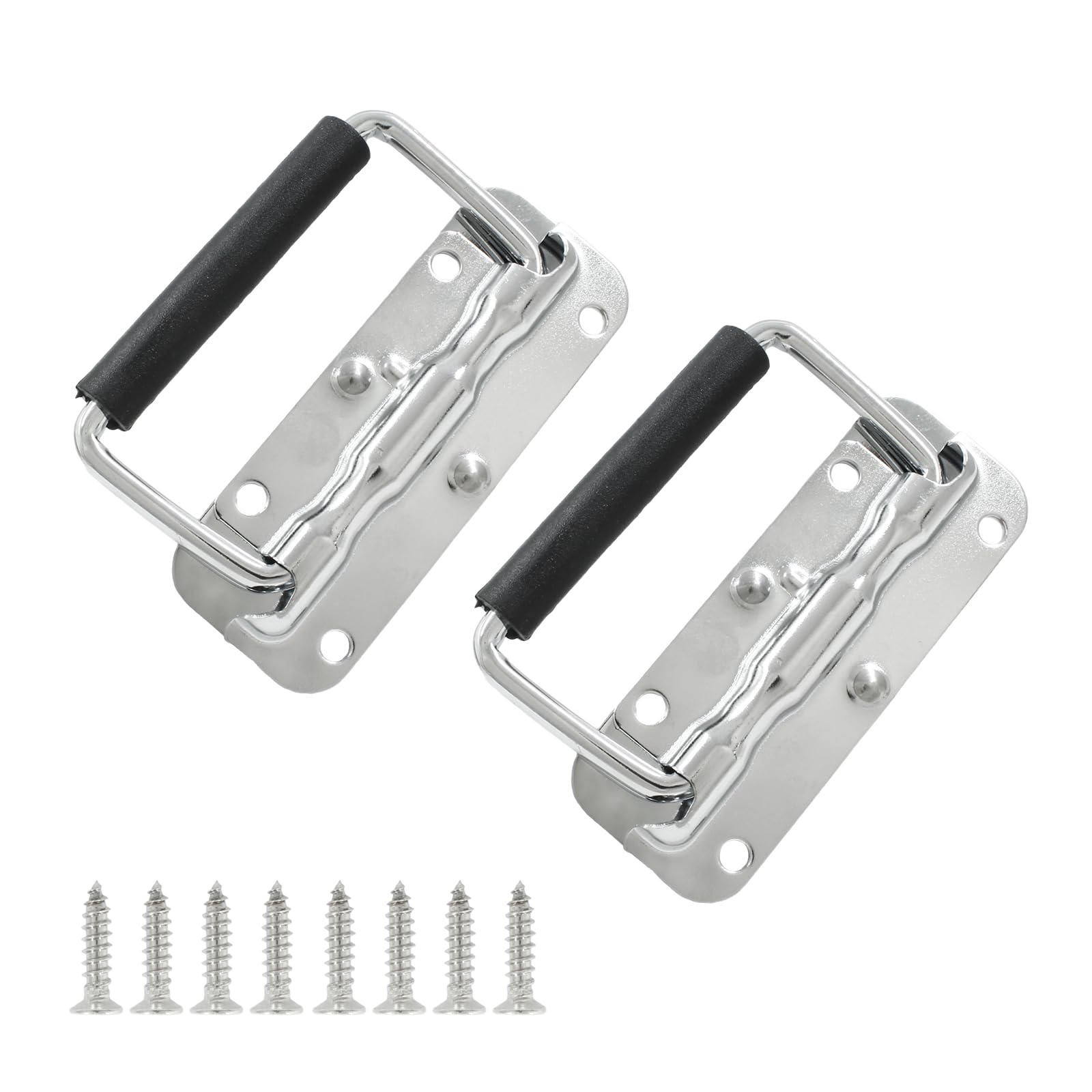 Litoexpe 2pcs Spring Loaded Handles, Silver Heavy Duty Handle ...