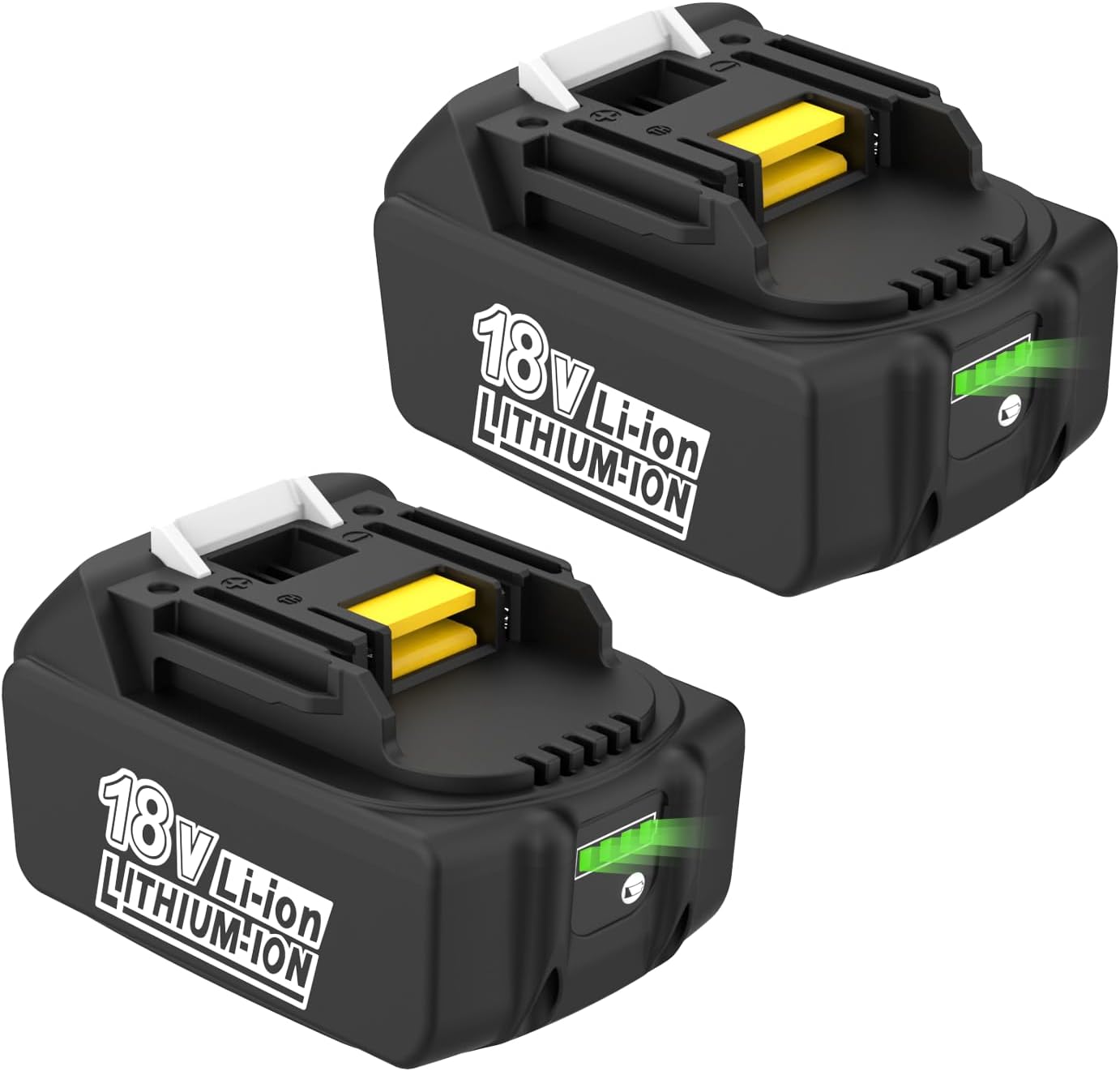 Amazon.com: Powilling 2 Packs Replace for Makita 18V Battery 6.5Ah ...