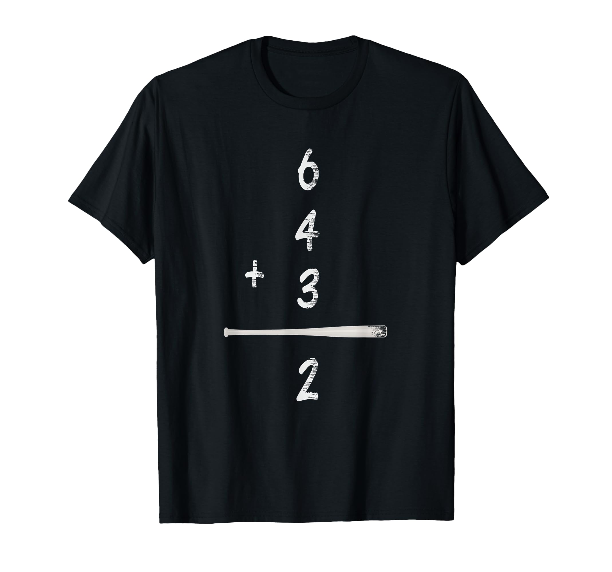 Amazon.com: Baseball Math 6 4 3 2 Double Play Cute Softball Game T ...