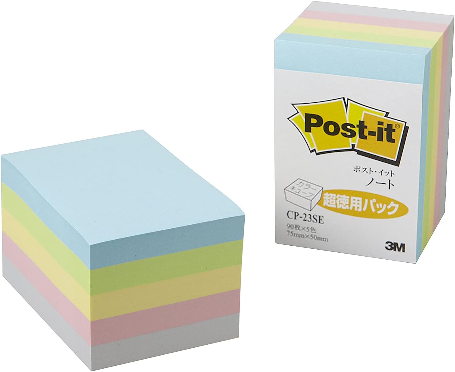 Amazon.com : 3M Color Cube Super Value Pack Notebook, 5 Pastel Colors ...