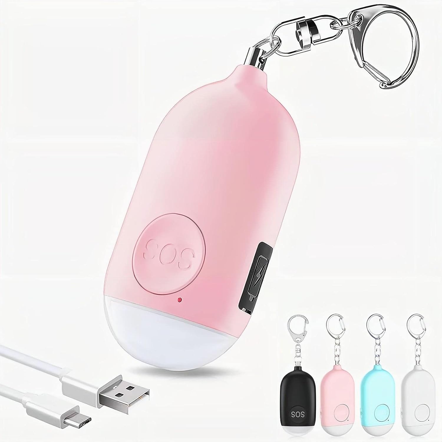 Hion Safe Personal Alarm for Women,Rechargeable 130dB Police Approved ...