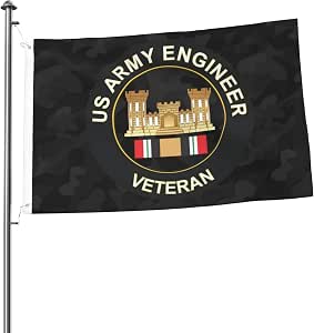Amazon.com : Army-Engineer-Corps-Iraq-Veteran Outdoor Flag Double Sided ...