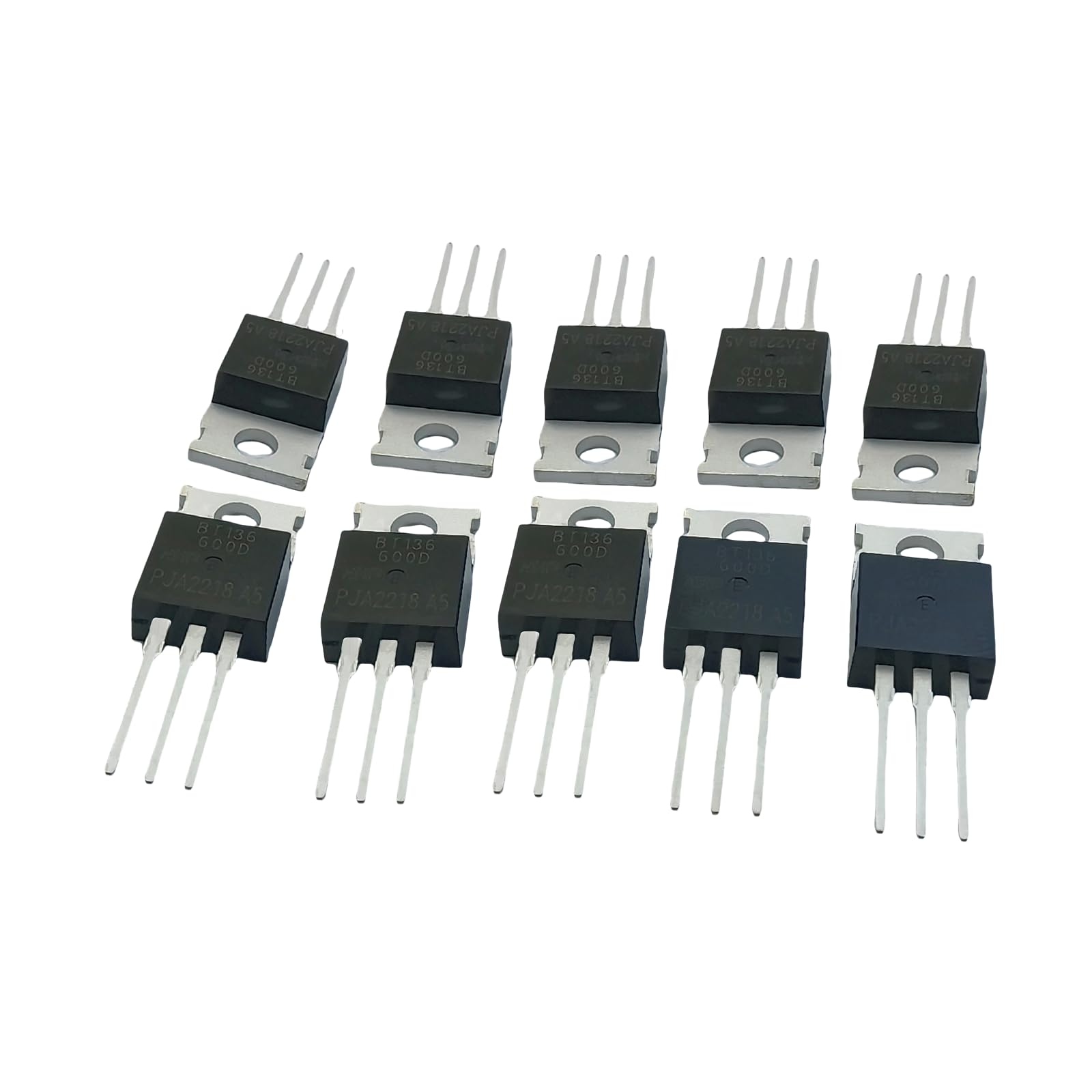 Buy 10PCS BT136-600D Triac Thyristor 4A/600V Triacs Transistor 136-600D ...
