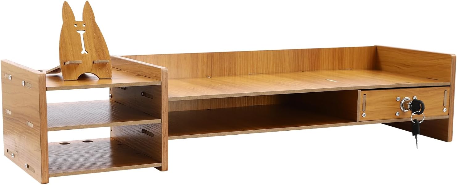 Amazon.com: TouSuaRSi Wood Monitor Stand Riser Computer Monitor Stand ...