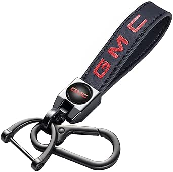 Amazon.com: Genuine Leather Car Keychain for for GMC Sierra Denali ...