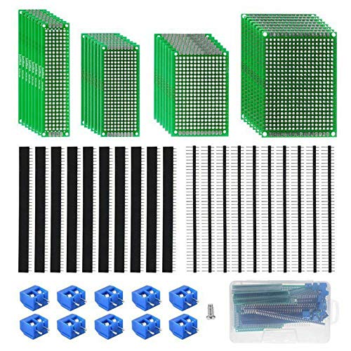 SJT® 60pcs Double Sided PCB Board Head Connector Terminal Blocks ...