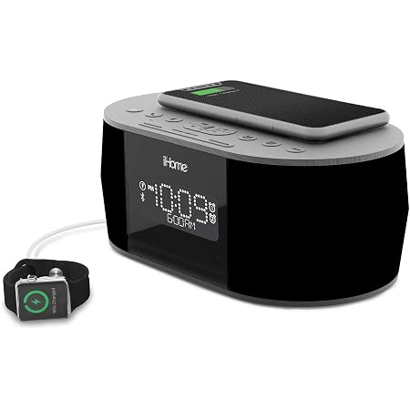 iHome iBT29BC Bluetooth Color Changing Dual Alarm Clock FM Radio with ...