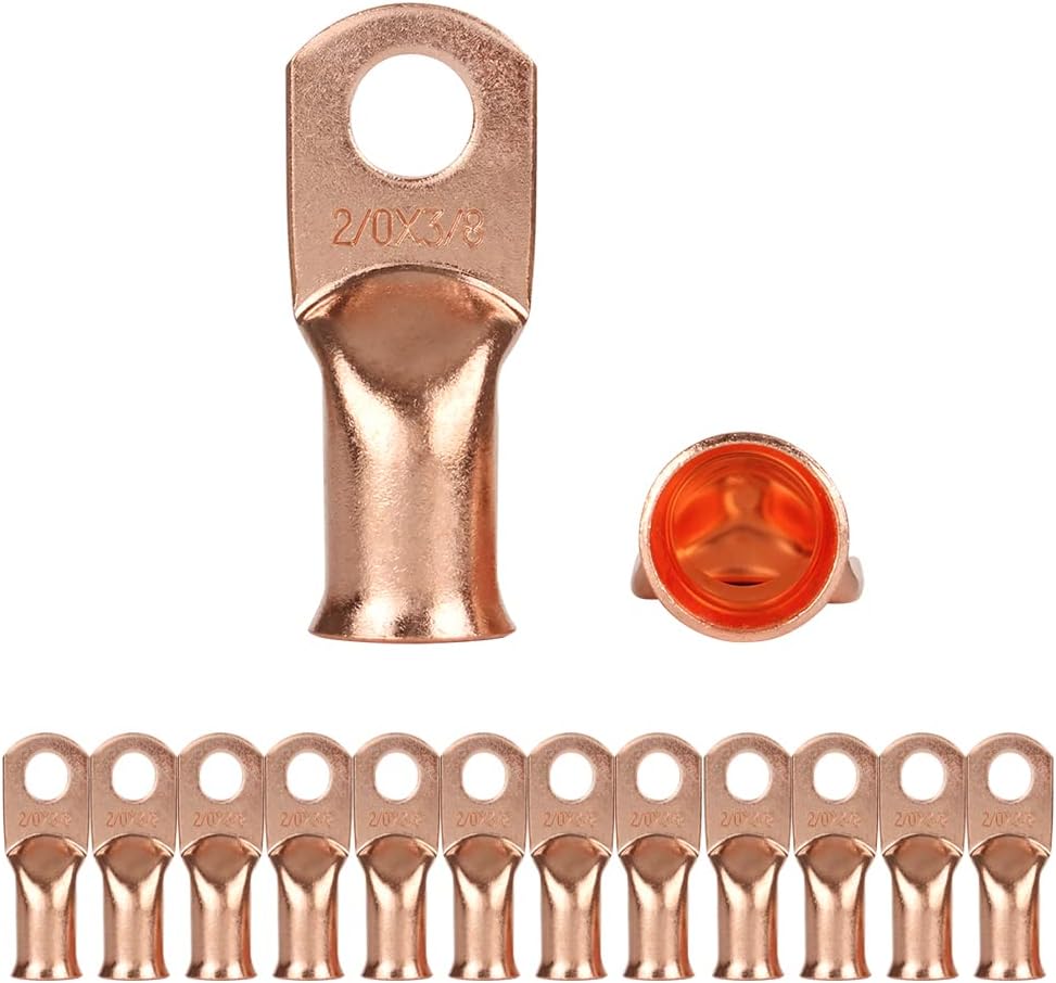 Amazon.com: BESULEN 60 Pcs Copper Wire Lugs, Battery Cable Terminal ...