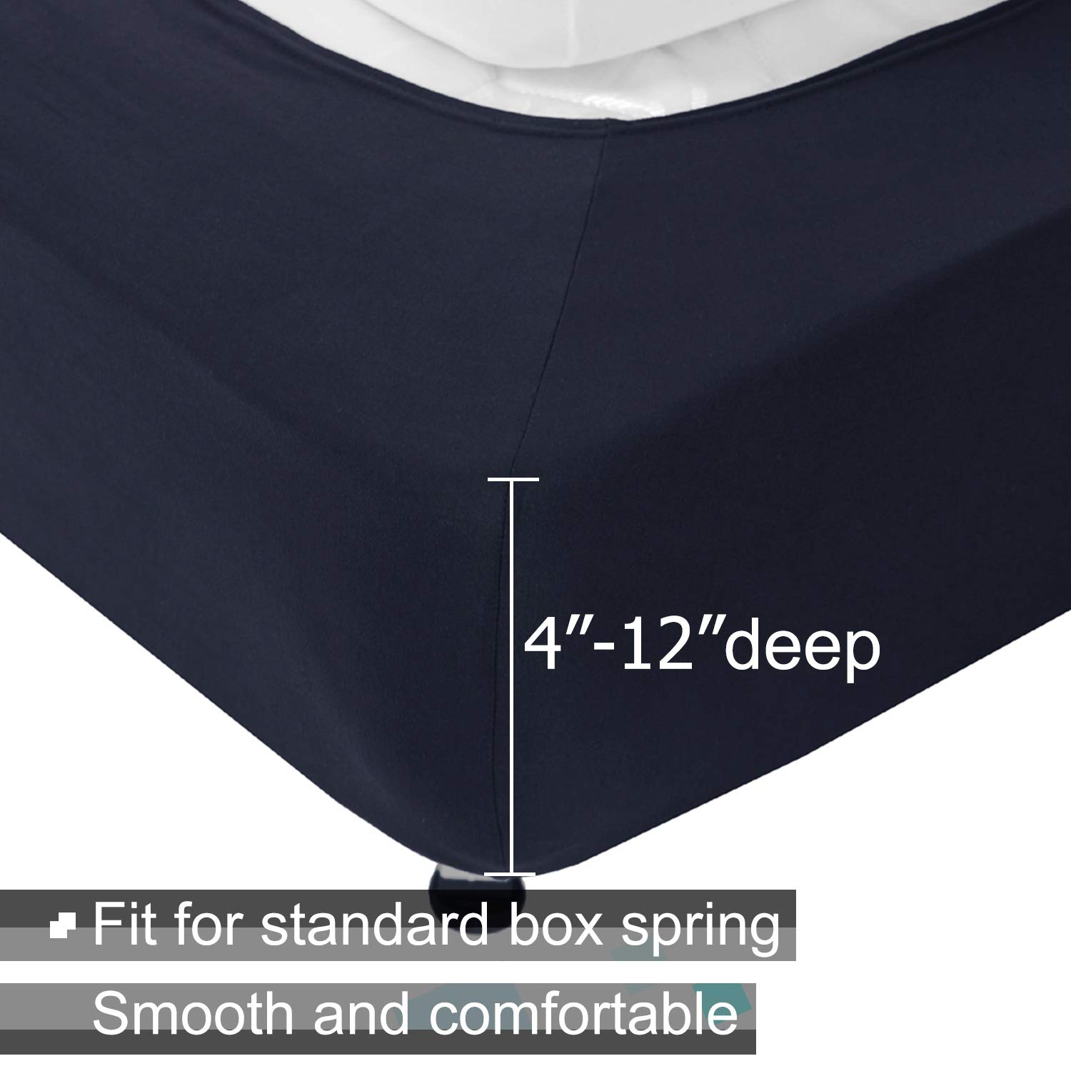 Snapklik.com : Box Spring Cover Queen Size - Jersey Knit & Stretchy ...