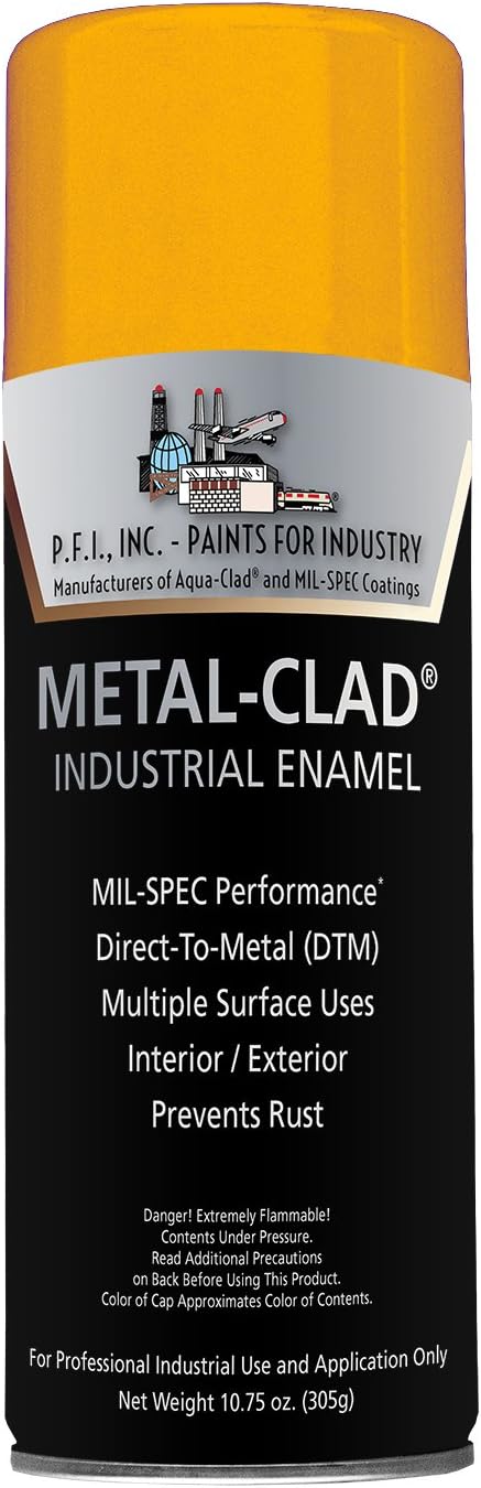 Amazon.com: Paints For Industry Metal-Clad® Industrial Enamel Aerosol ...
