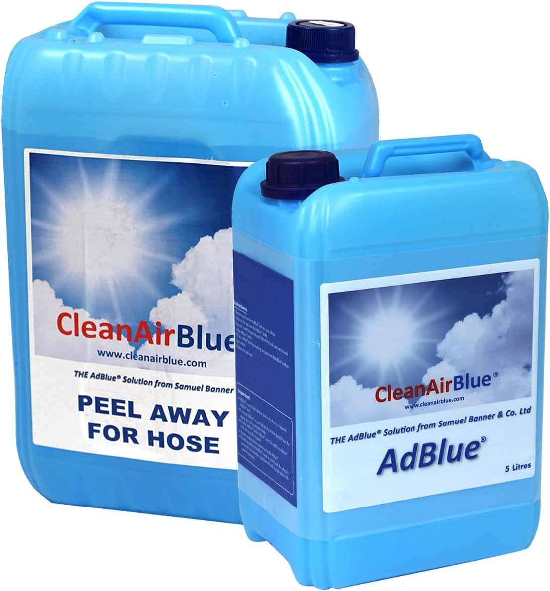 CleanAirBlue Adblue 15 Litres with Pouring Spouts 5 & 10 Litre Bundle ...