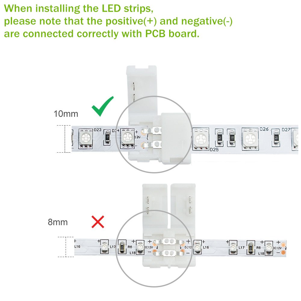 Snapklik.com : 10pcs Pack Strip To Strip Unwired Gapless Solderless ...