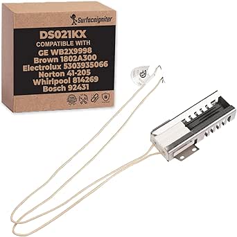 Amazon.com: Surface Igniter DS021KX OEM Range Replacement Igniter for ...