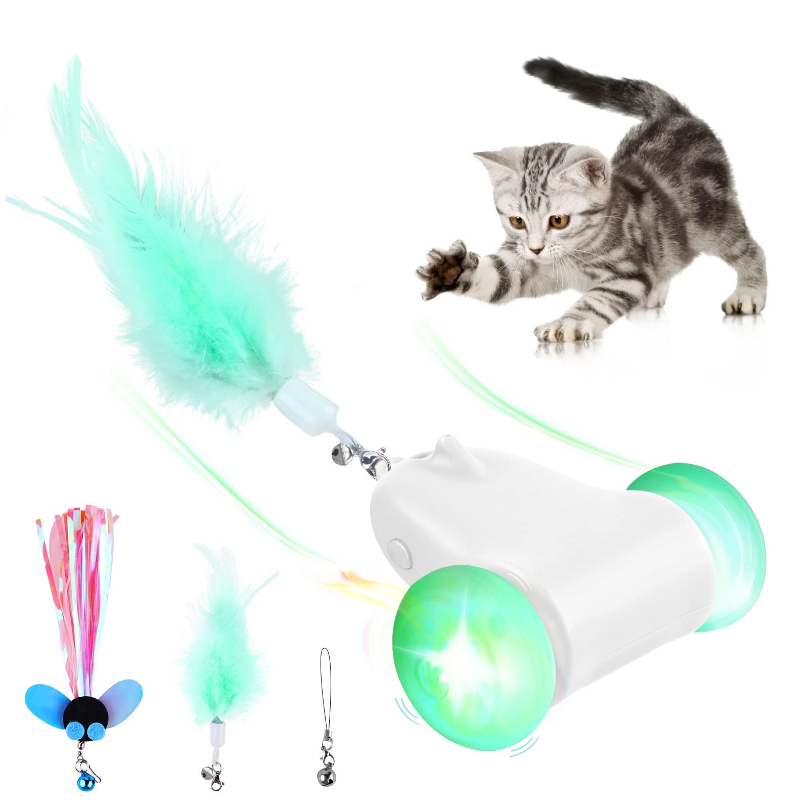 1 x Brand New FWLWTWSS Interactive Cat Toy, Automatic Cat Toy Electric ...