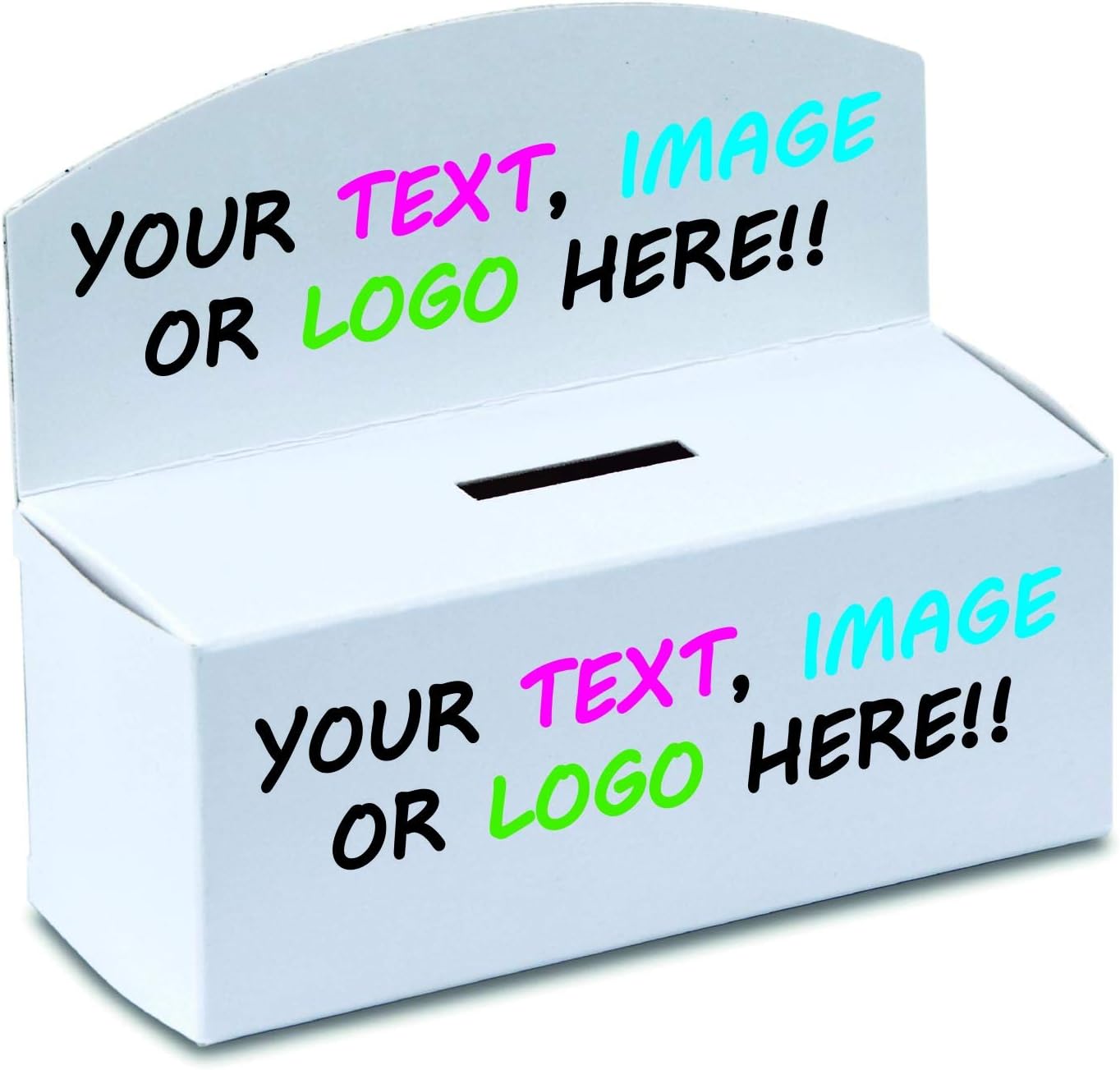 Yes POS Personalised Cardboard Fundraising Charity Collection/Money Box ...