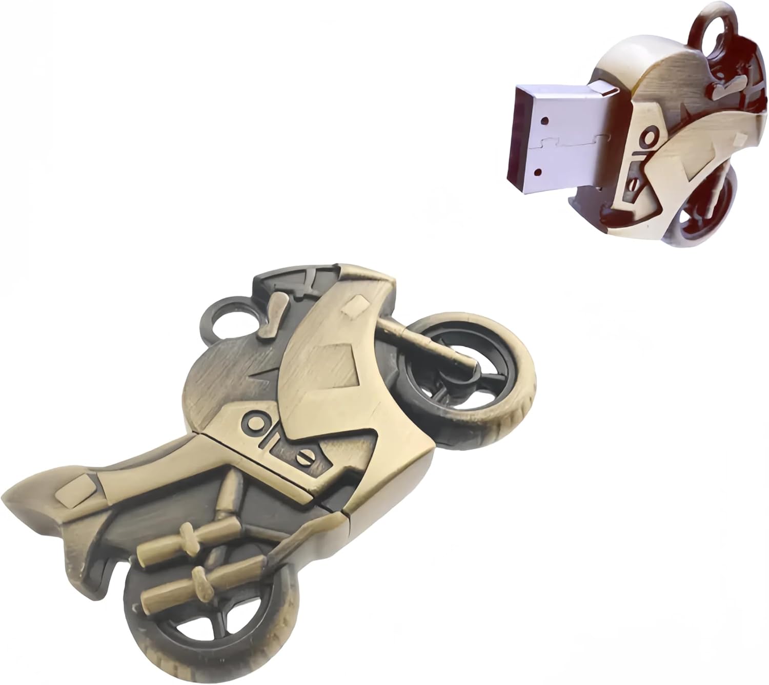 Amazon.com: WooTeck 128GB Strong Metal Motorcycle USB Flash Drive ...