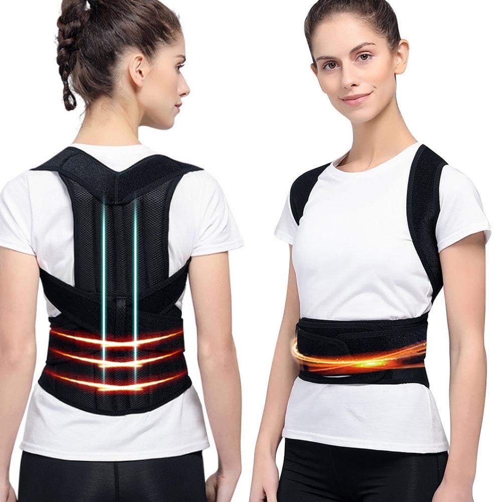 Amazon.com: XS-5XL Plus Size Back Brace Posture Corrector Women Men ...