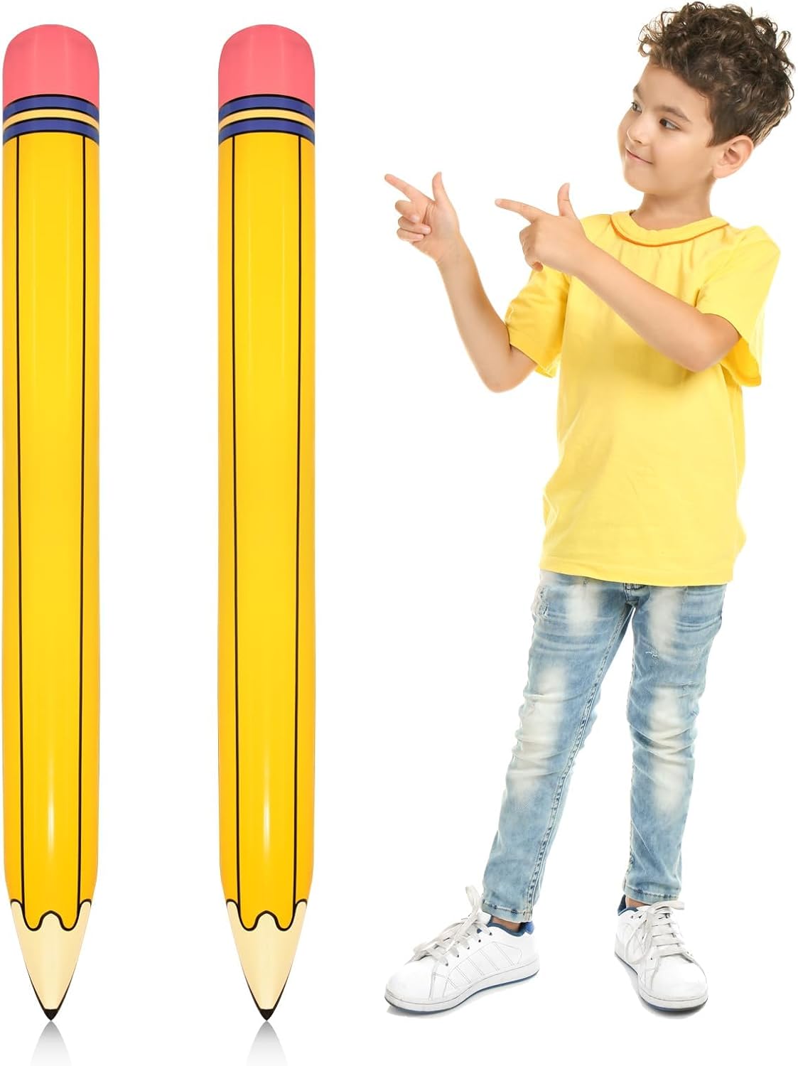 Amazon.com: 2 Pieces 44 Inch Giant Inflatable Pencils Balloon Back to ...