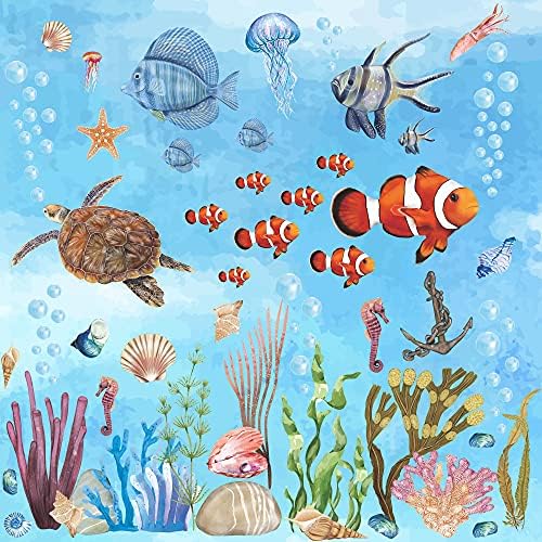 Amazon.com: Fish Wall Stickers Under The Sea Decorative Wall Decals ...
