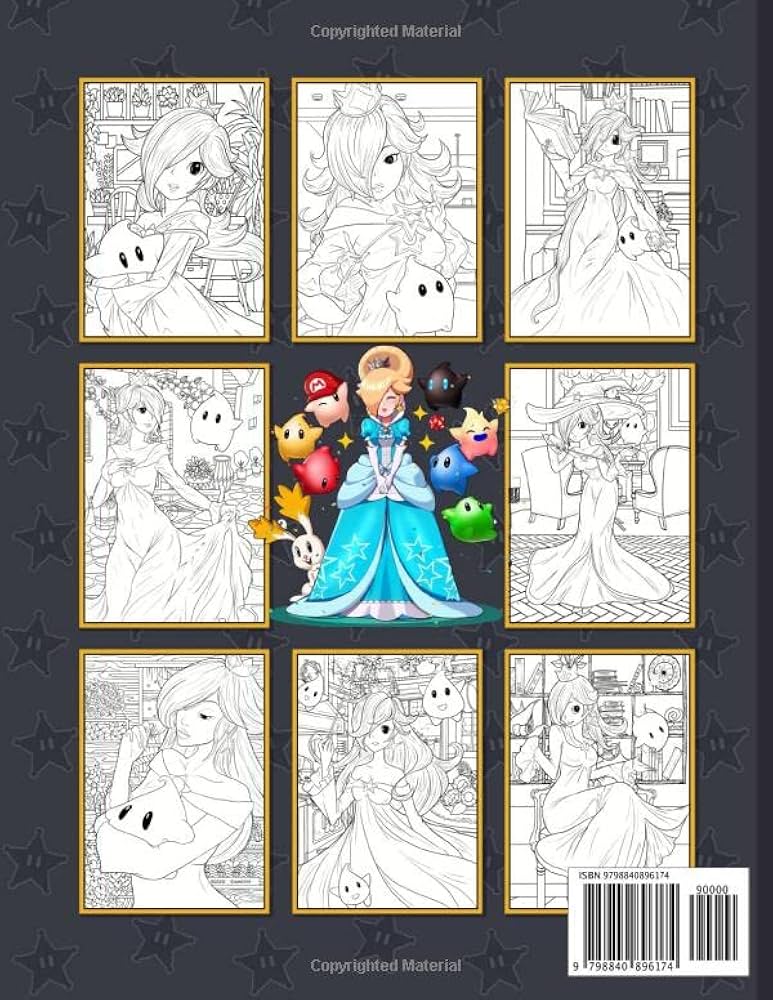 rosalina coloring pages for kids