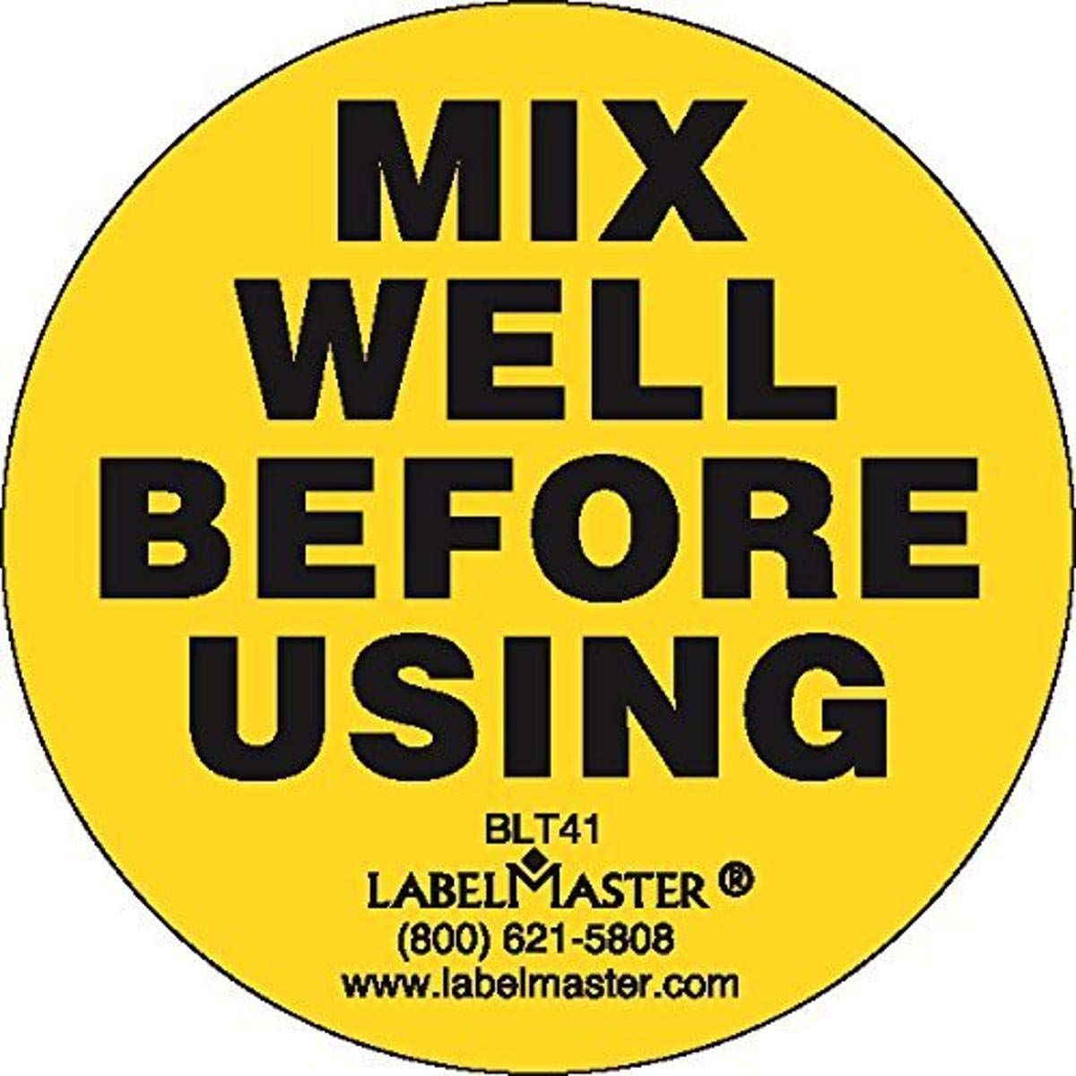 Labelmaster BLT41 Mix Well Before Using Label (Pack of 500): Amazon.com ...