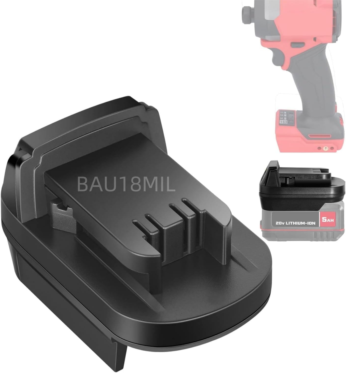 Amazon.com: Adapter for Bauer 20V Tools - Compatible with Milwaukee M18 ...
