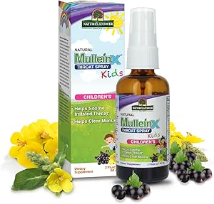 Amazon.com: Nature's Answer Mullein X Kids Throat Spray 2oz - Gluten ...
