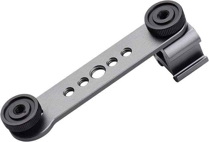 Amazon.com : Andoer Triple Cold Shoe Mount Bracket Extension Bar with 1 ...